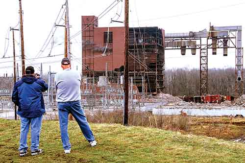 Blasting through former Ohio Edison power plant in Weathersfield | News ...